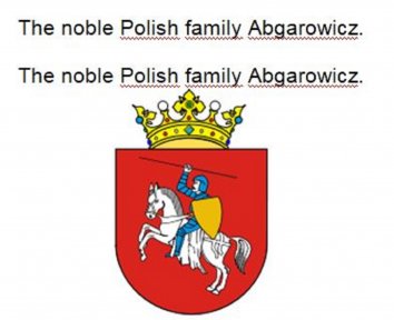 Werner Zurek - The noble Polish family Abgarowicz. Die adlige polnische ...